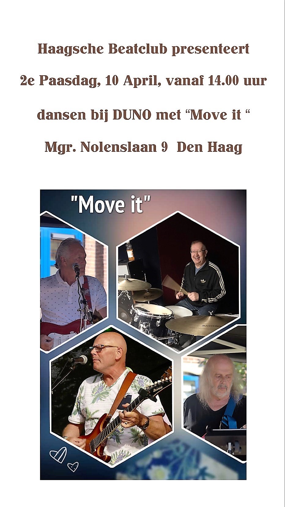 Swingen op Tweede paasdag: Live muziek van Move It op DUNO - HSV DUNO